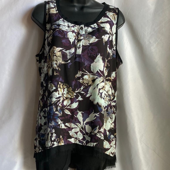 Simply Vera Vera Wang | Tops | Simply Vera Floral Tank Top Size Large ...